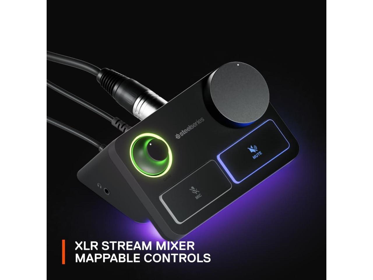 SteelSeries Alias Pro Kit XLR Mic + Stream Mixer 3X Bigger Capsule for ...