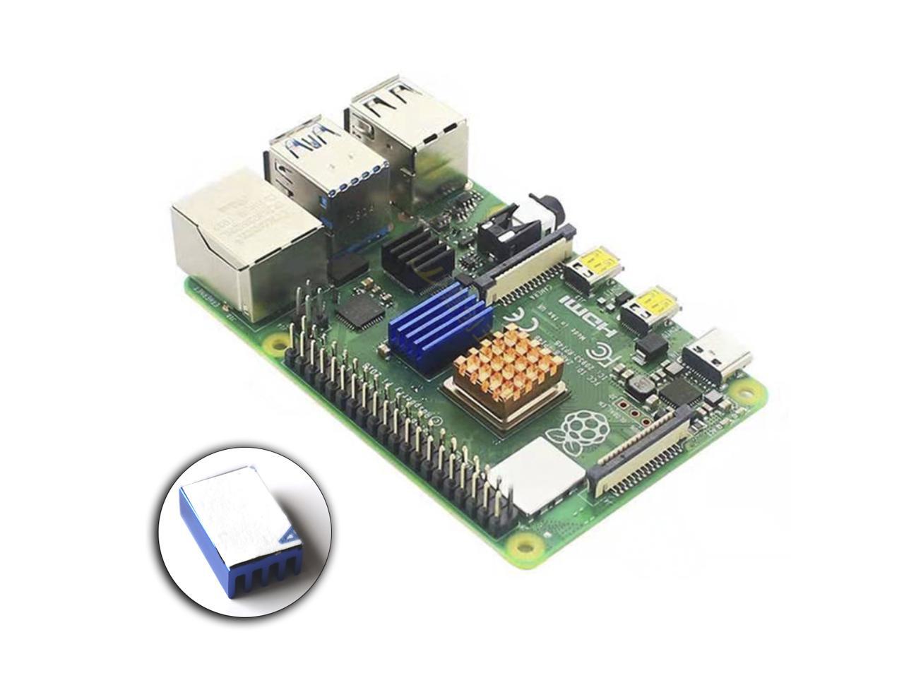 Raspberry Pi 4B Heatsink Kit, 2 Pack, Raspberry Pi Heatsink Aluminum ...