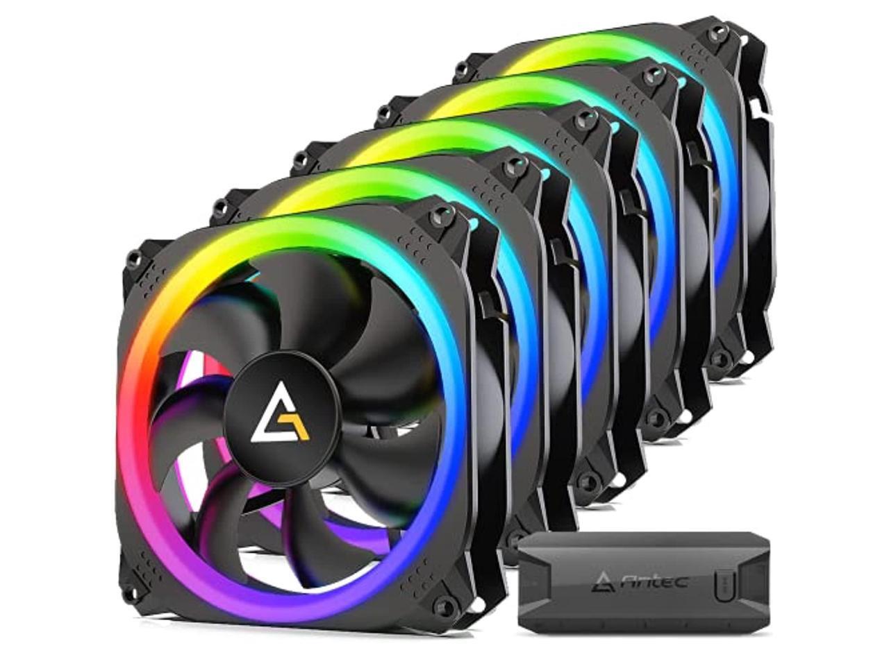Antec Prizm 120 ARGB 5 Plus C 120 mm Case Fan with Fan Controller ...