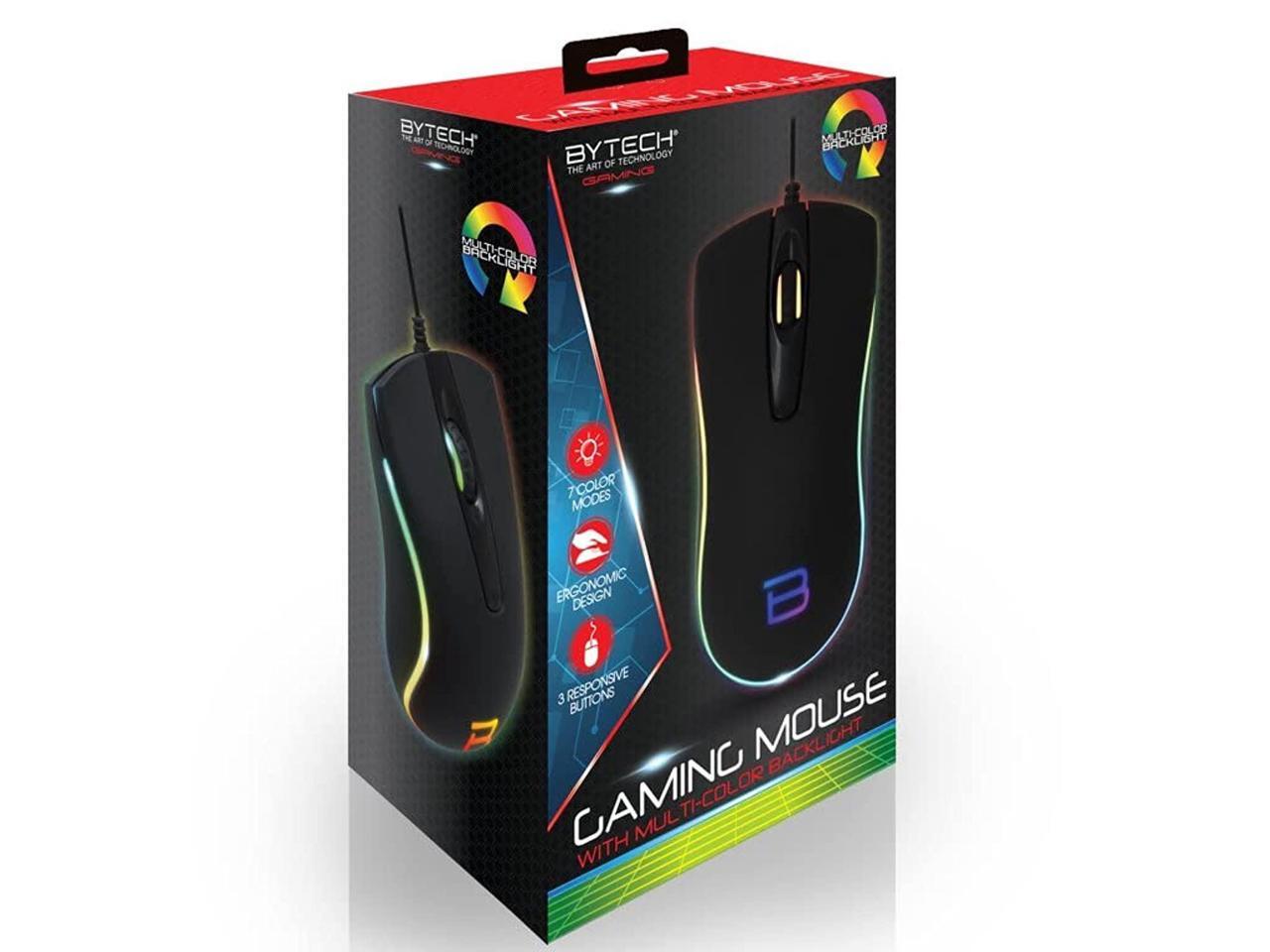 bytech bymswr107bk bytech 3d light up gaming mouse - Newegg.com