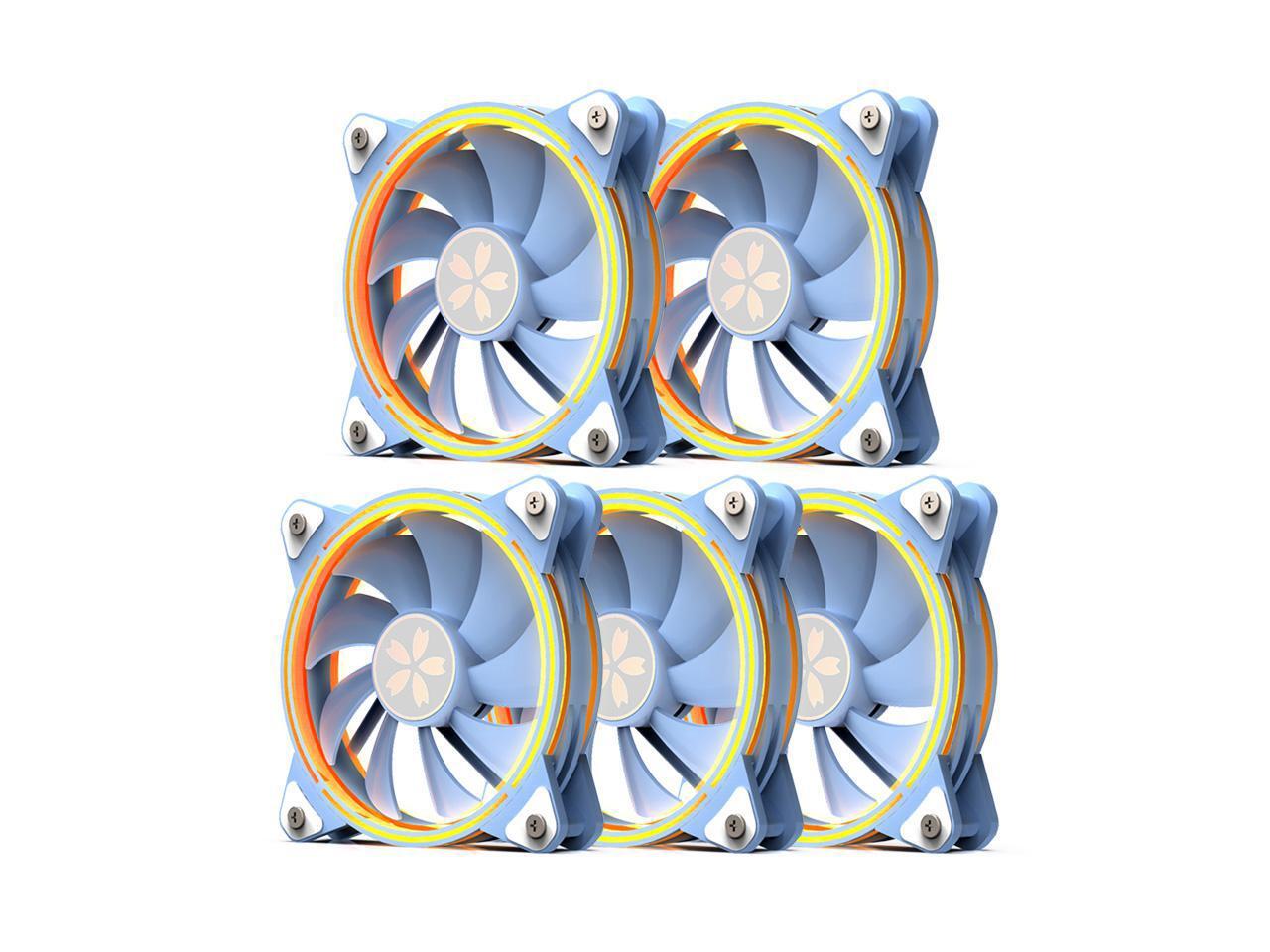 Yeston * zeaginal Sakura ARGB*5 LED 120mm Case Fan,Quiet Edition High ...