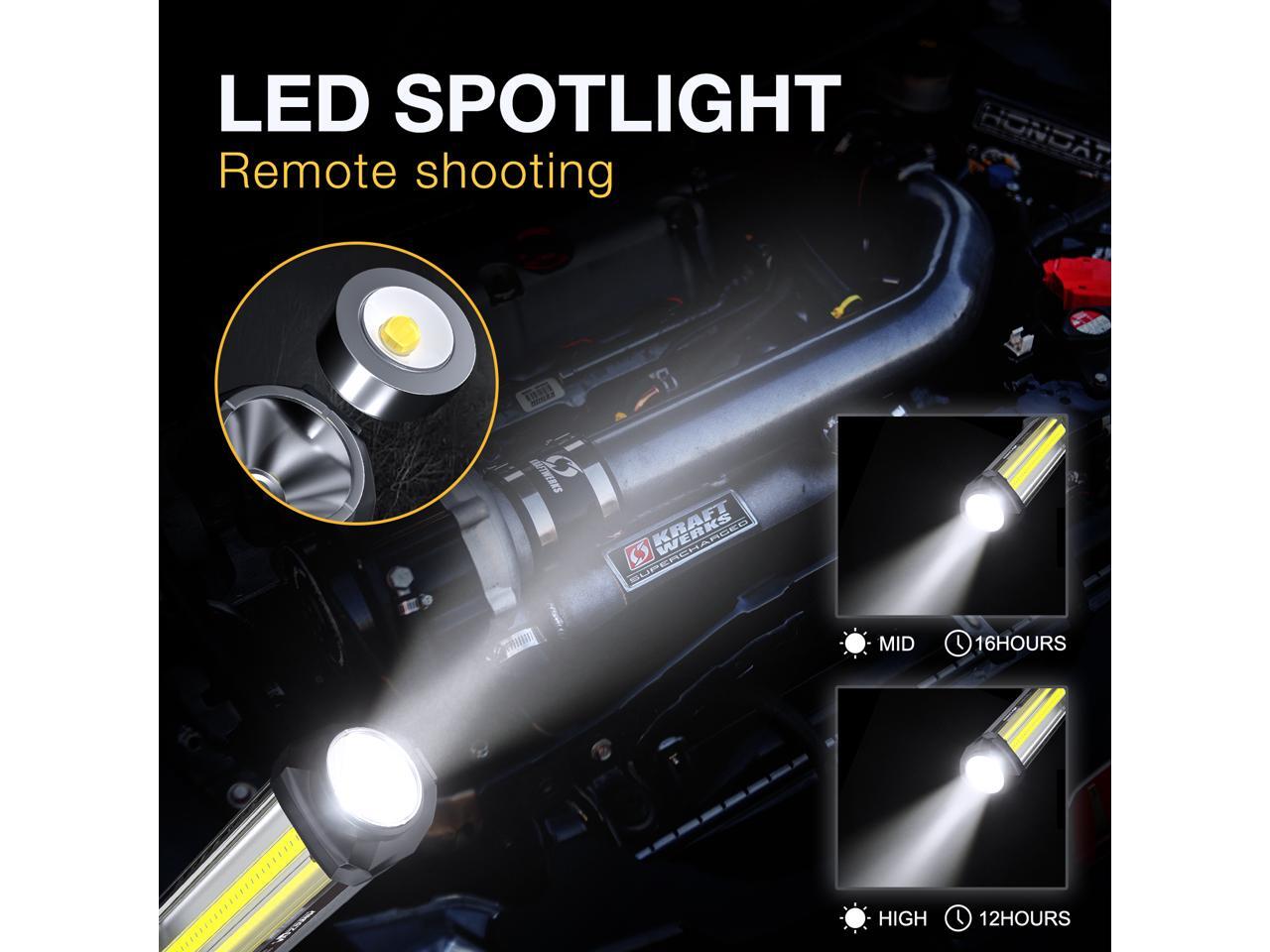 WARSUN LED Work Light Rechargeable Work Light Portable Flashlight ...