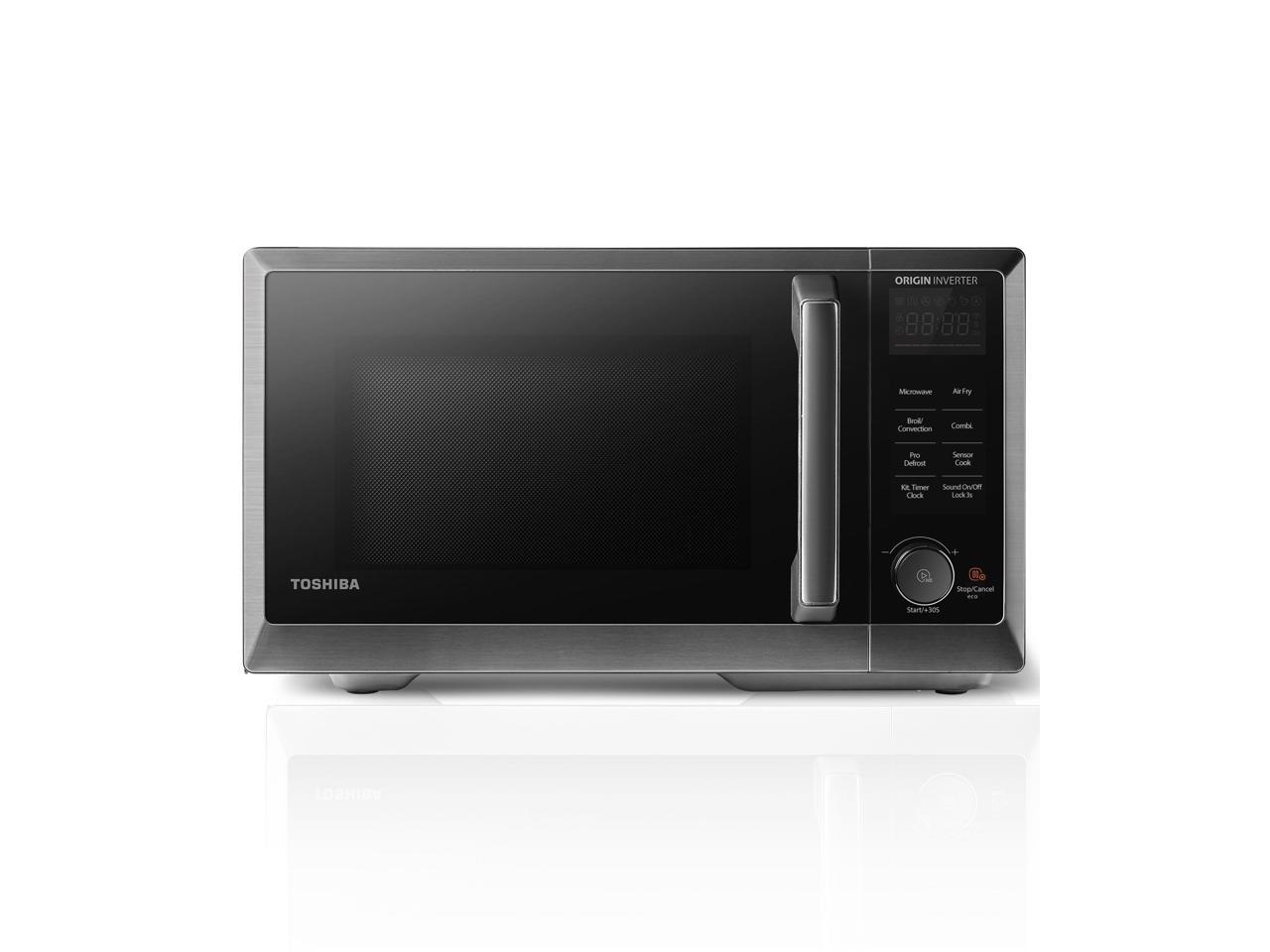Toshiba 7-in-1 Countertop Microwave Oven with Air Fryer, Inverter Technology, Convection/Broil ...