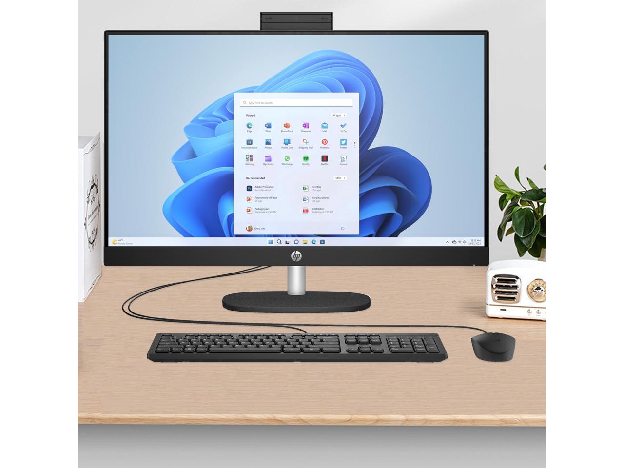 HP Essential All-in-One Desktop, 27" FHD Touchscreen, Intel Core i7 ...