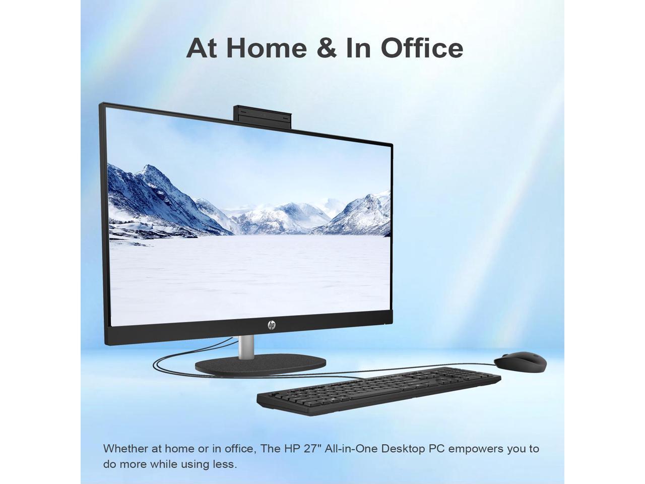 HP Essential All-in-One Desktop, 27" FHD Touchscreen, Intel Core i7 ...