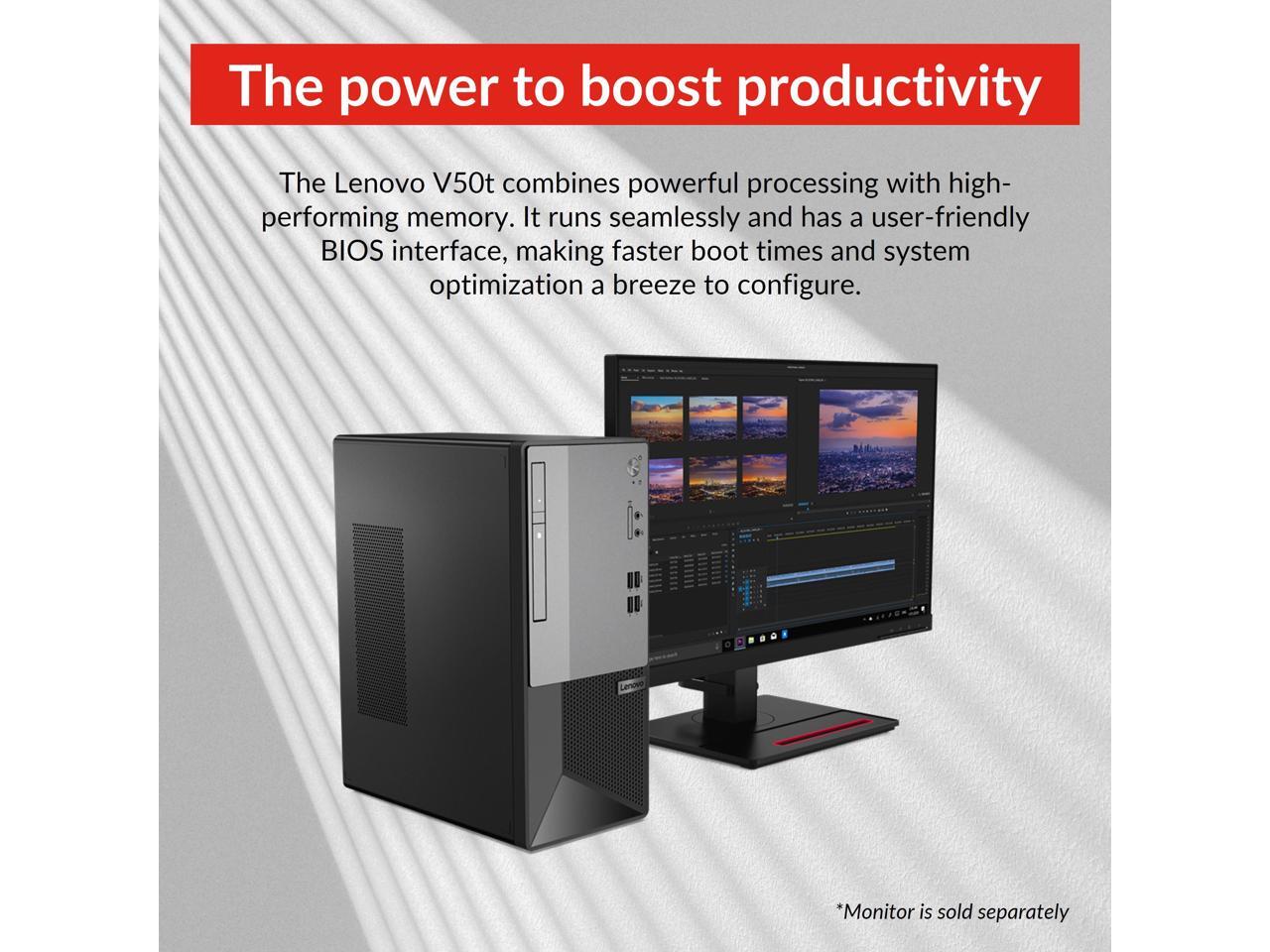 Lenovo V50t Gen 2 Business Tower Desktop, Intel Core i5-10400, 32GB RAM ...
