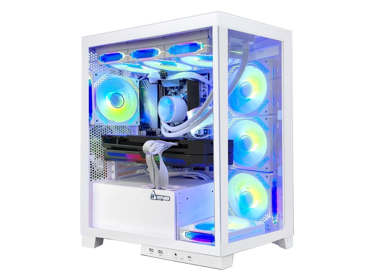Hoengager Ocean Park Gaming PC Desktop-AMD Ryzen 7 5700X 3.4 GHz 8-Core ...
