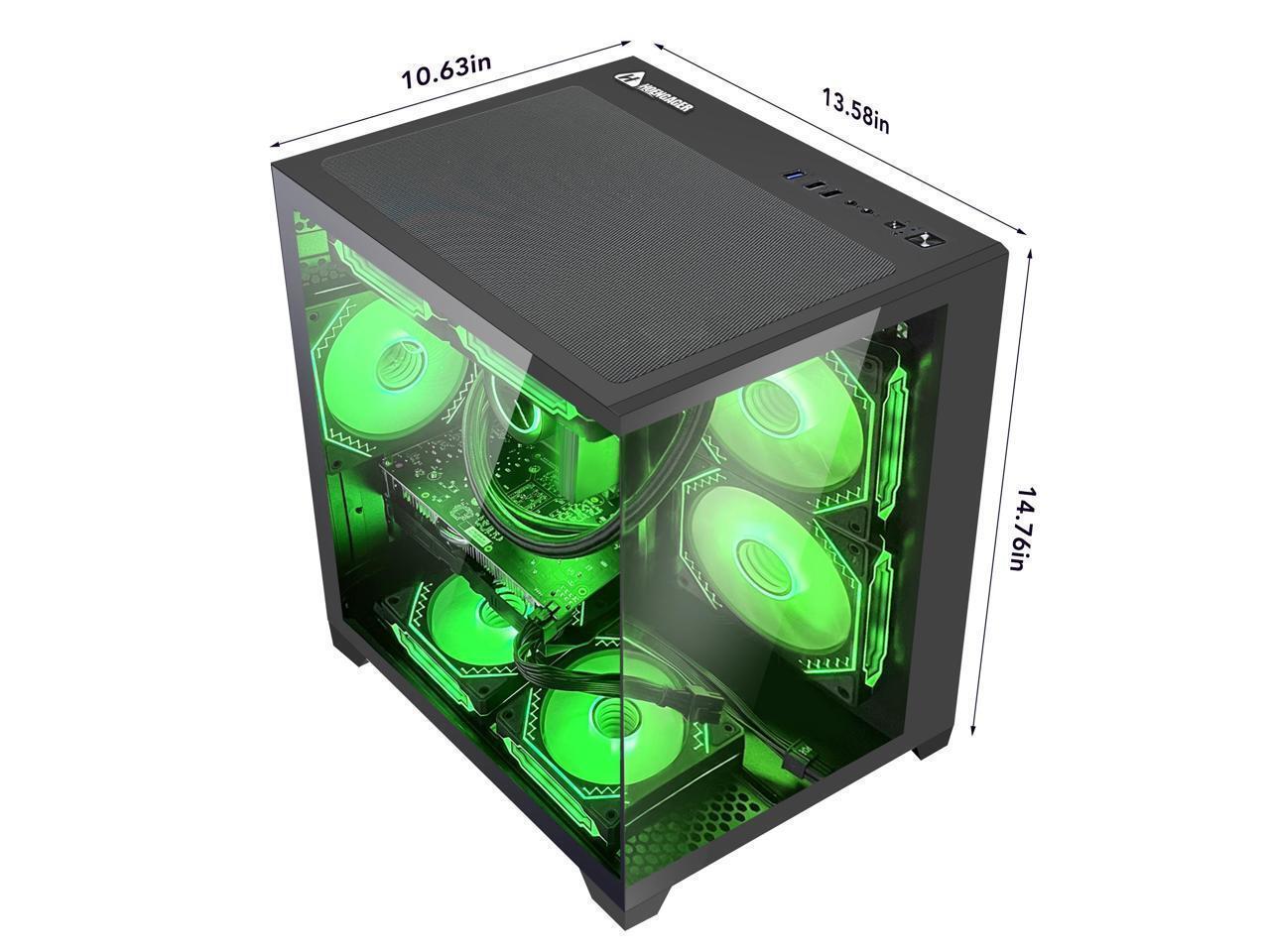 H.E. Gaming PC -AMD Ryzen 7 5700X 3.4 GHz-RTX 4060 8GB-16GB DDR4 RAM ...