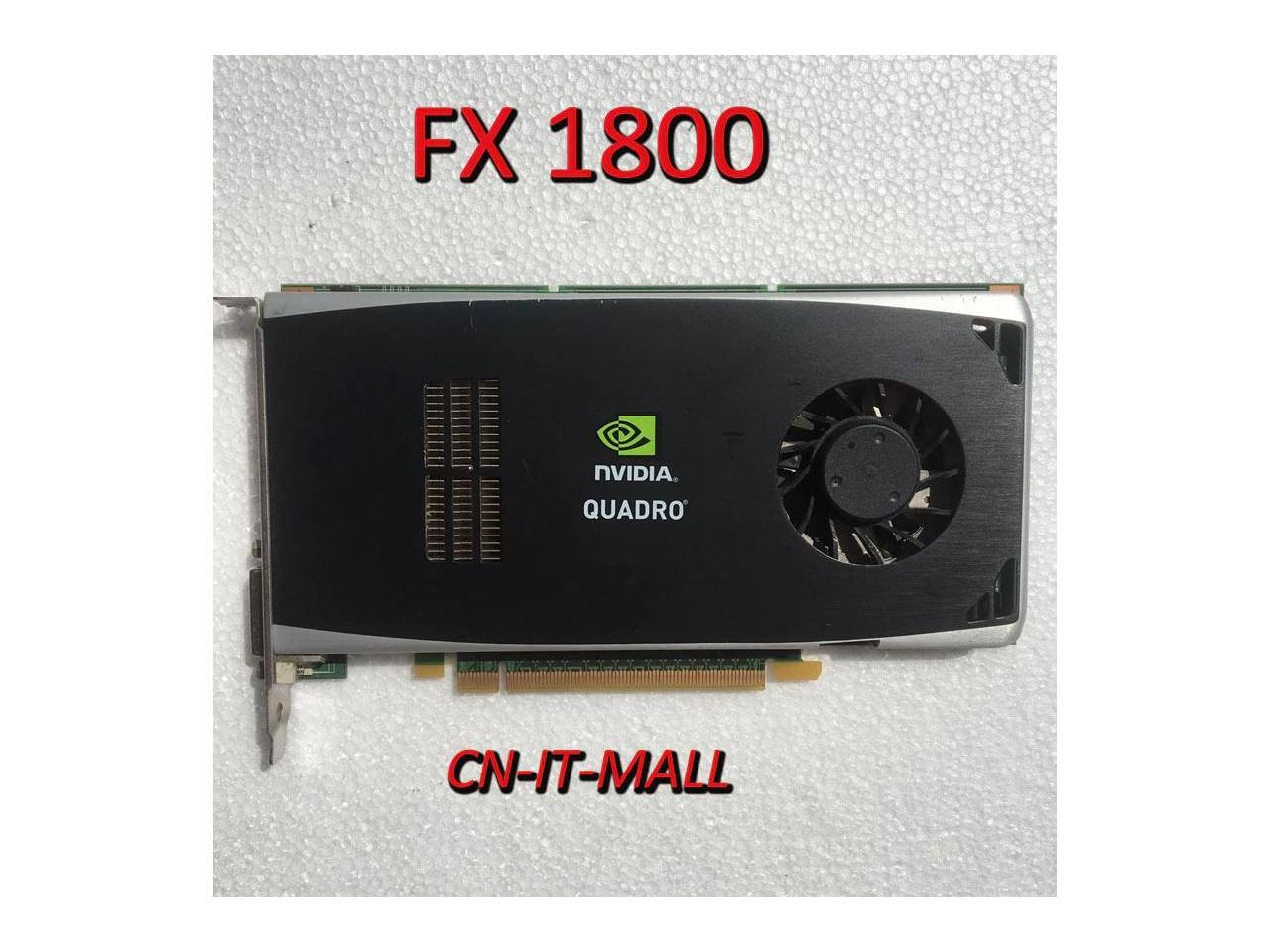 Quadro FX1800 FX 1800 768MB Dual Displayport DVI PCI-E 2.0 Video Card ...