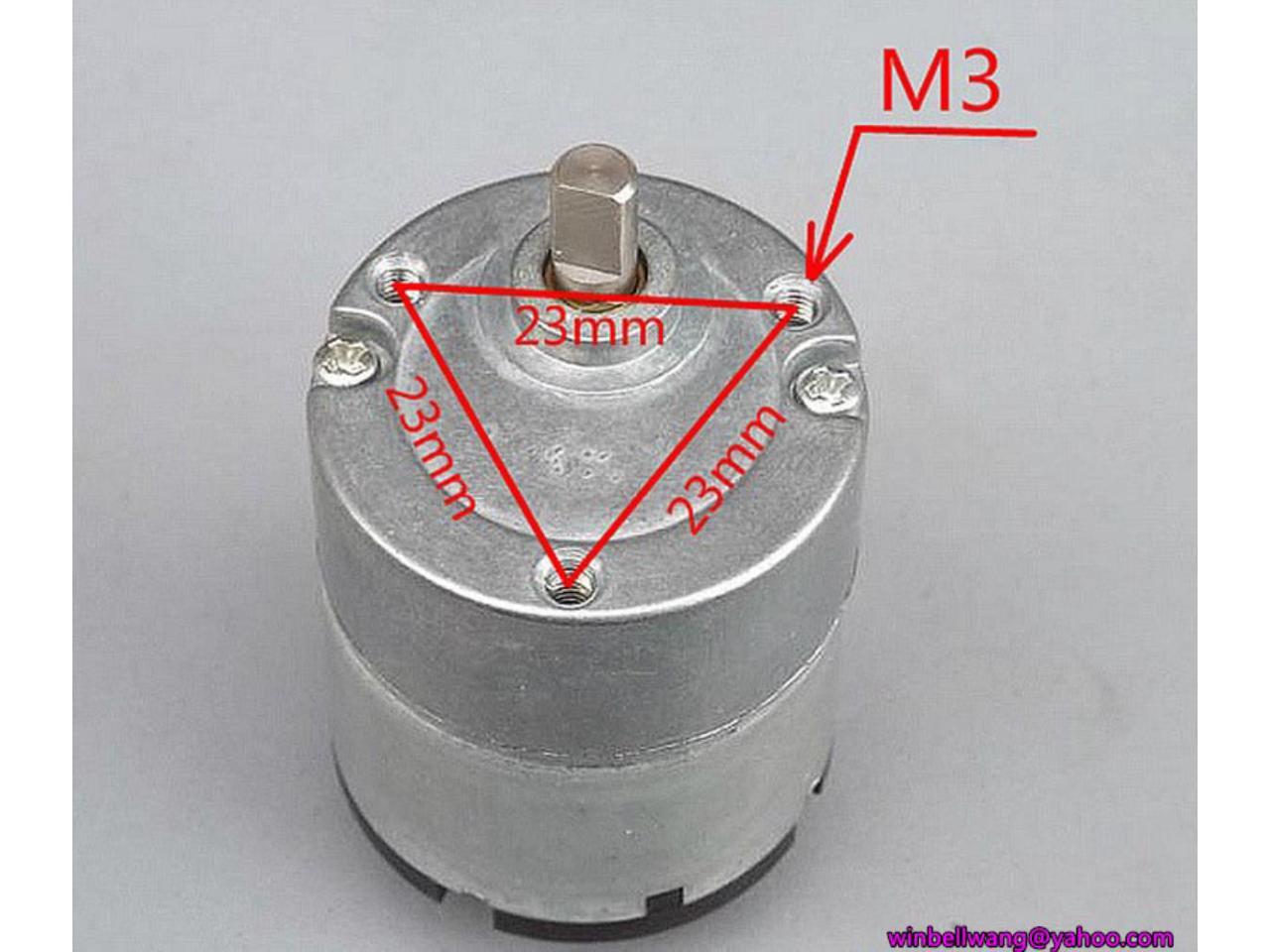 33GB-520 12V 350RPM DC gear motor 6-12V 170-350r/min gear-box motor ...