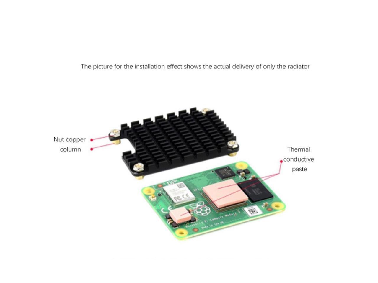 Heatsink Aluminium Radiator Cooling Fin for Raspberry Pi CM4 Compute ...
