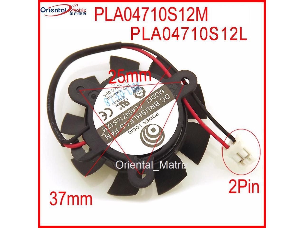 PLA04710S12L PLA04710S12M DC12V 0.09A 37mm 25x25x25mm 4010 Graphics ...