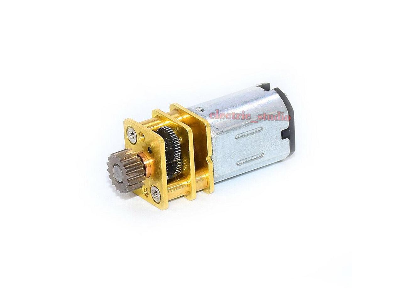 Precioux GM12-N20 Full Metal Gearbox Gear Motor DC 3V-6V 5V 65RPM Slow ...