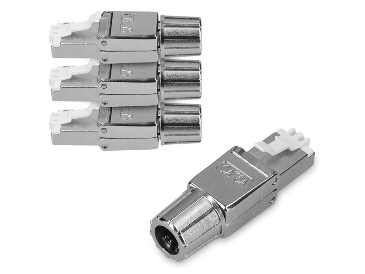 RJ45 Network Connector Pack -Set of 4 Cat6A RJ-45 Network Connectors ...