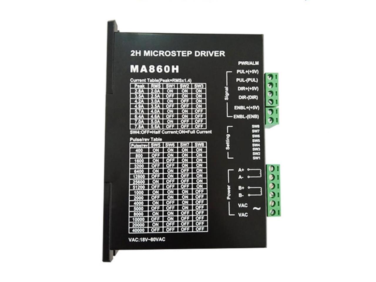 MA860H CNC Stepper Motor Driver 24-110VDC 256 Subdivision replace ...