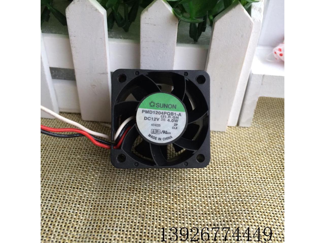 Untuk Sunon 4028 PMD1204PQB1-A 12V 4.0W Kipas Server Kipas Bola Ganda ...