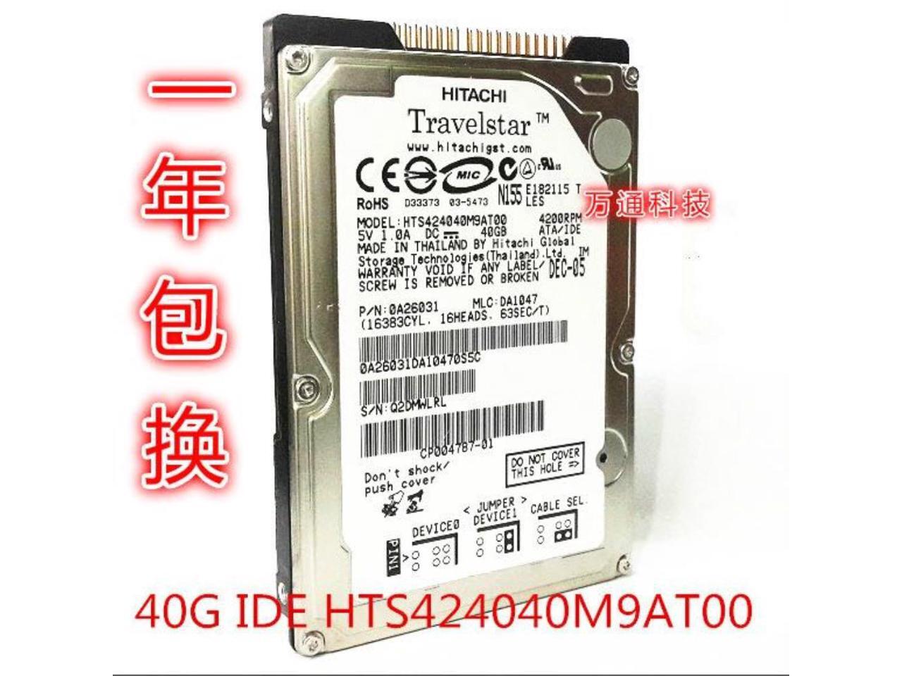 40G notebook hard disk parallel port IDE 40G HTS424040M9AT00 - Newegg.com