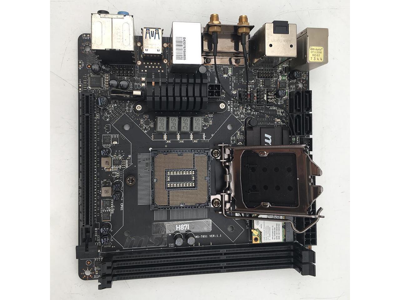 Desktop Motherboard For Msi H87I MS-7851 LGA1150 DDR3 16GB PCI-E3.0 ...