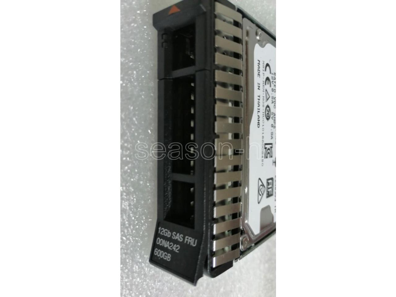 Lenovo IBM 600GB 10K 12Gbps SAS 2.5" G3HS 512E 00NA241 0IBM 600GB 10K ...