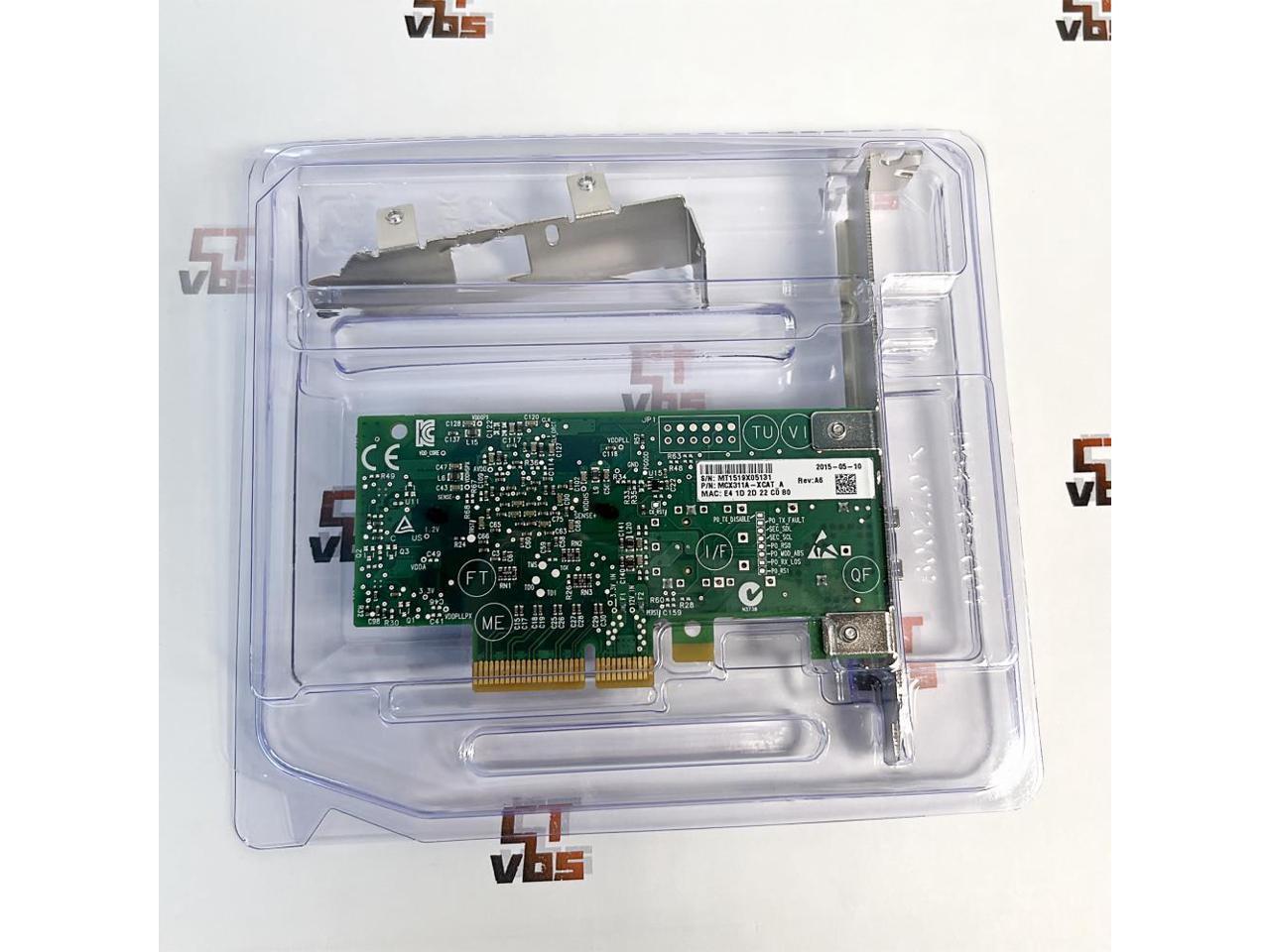 Mellanox MCX311A-XCAT 10G Ethernet CX311A ConnectX-3 EN 10GbE SFP+ PCIe NIC Server Adapter ...