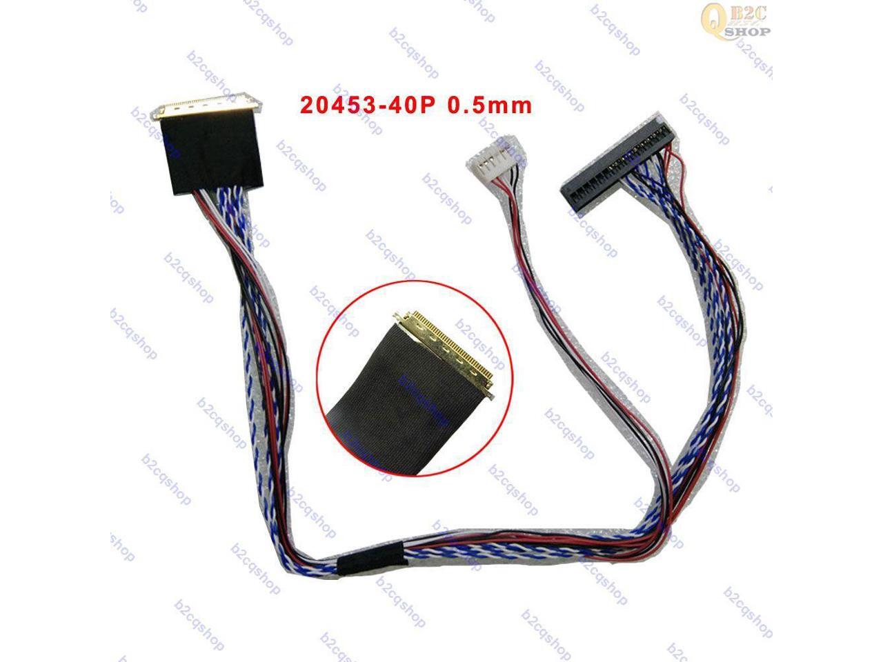 I-PEX20453 20455-040E-12 40Pin 0.5MM pitch LCD LED LVDS cable for ...