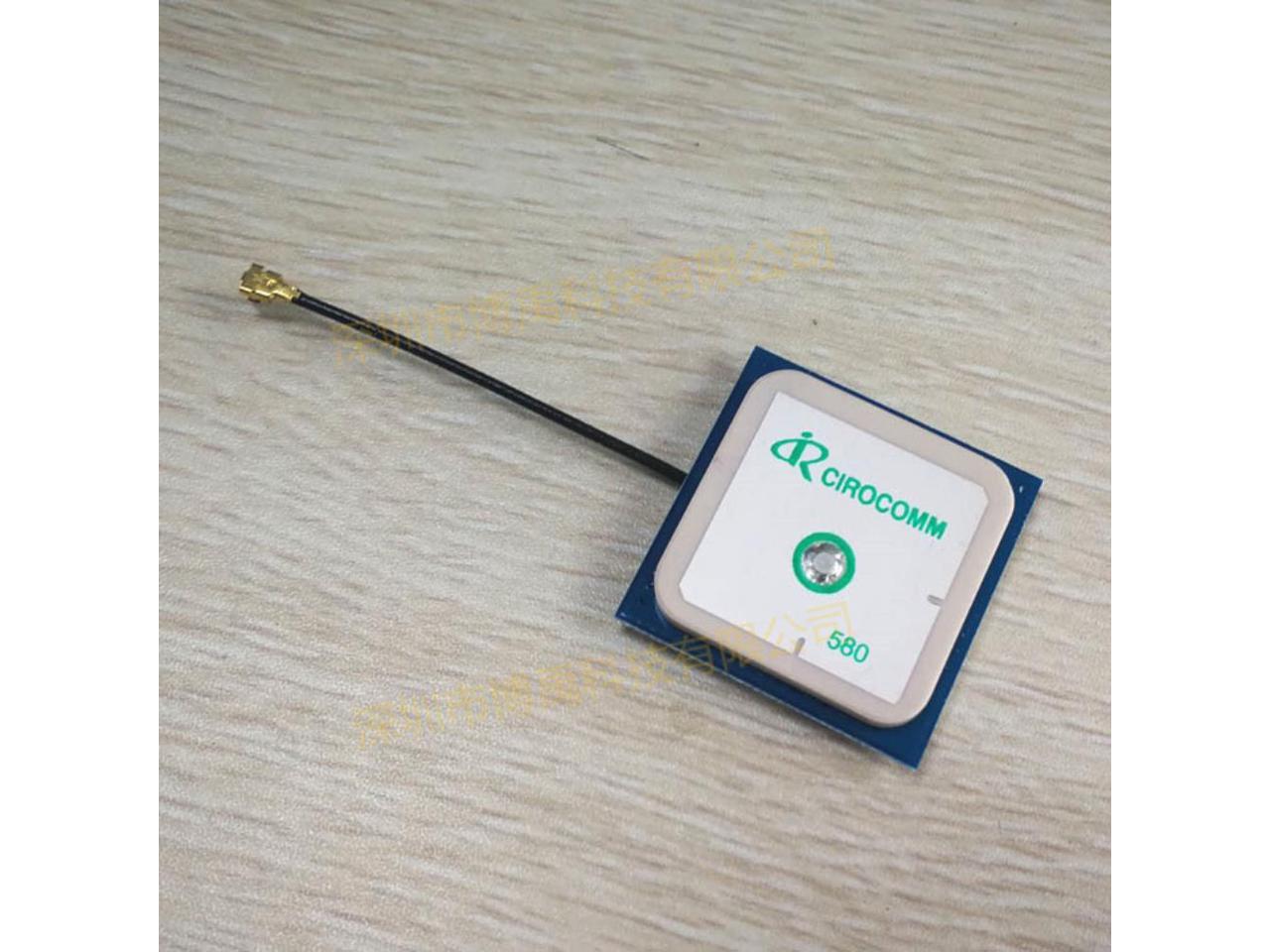 GPS internal CIROCOMM ceramic Ciro active antenna 30dbi gain IPEX interface 25*25*4mm RF cable ...