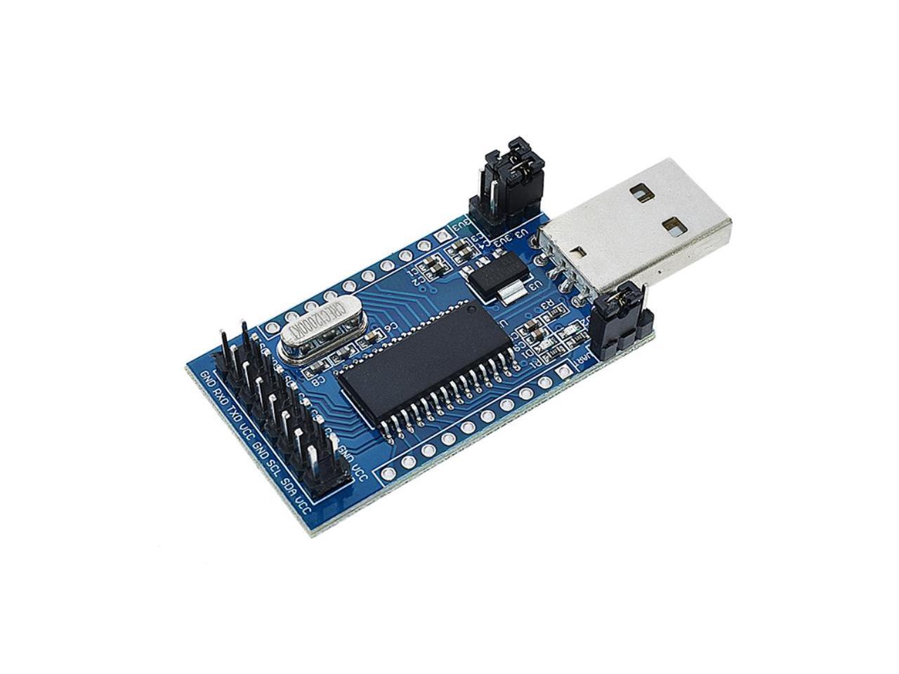 Programador CH341 USB a UART IIC SPI I2C, convertidor de puerto paralelo, módulo de placa de ...