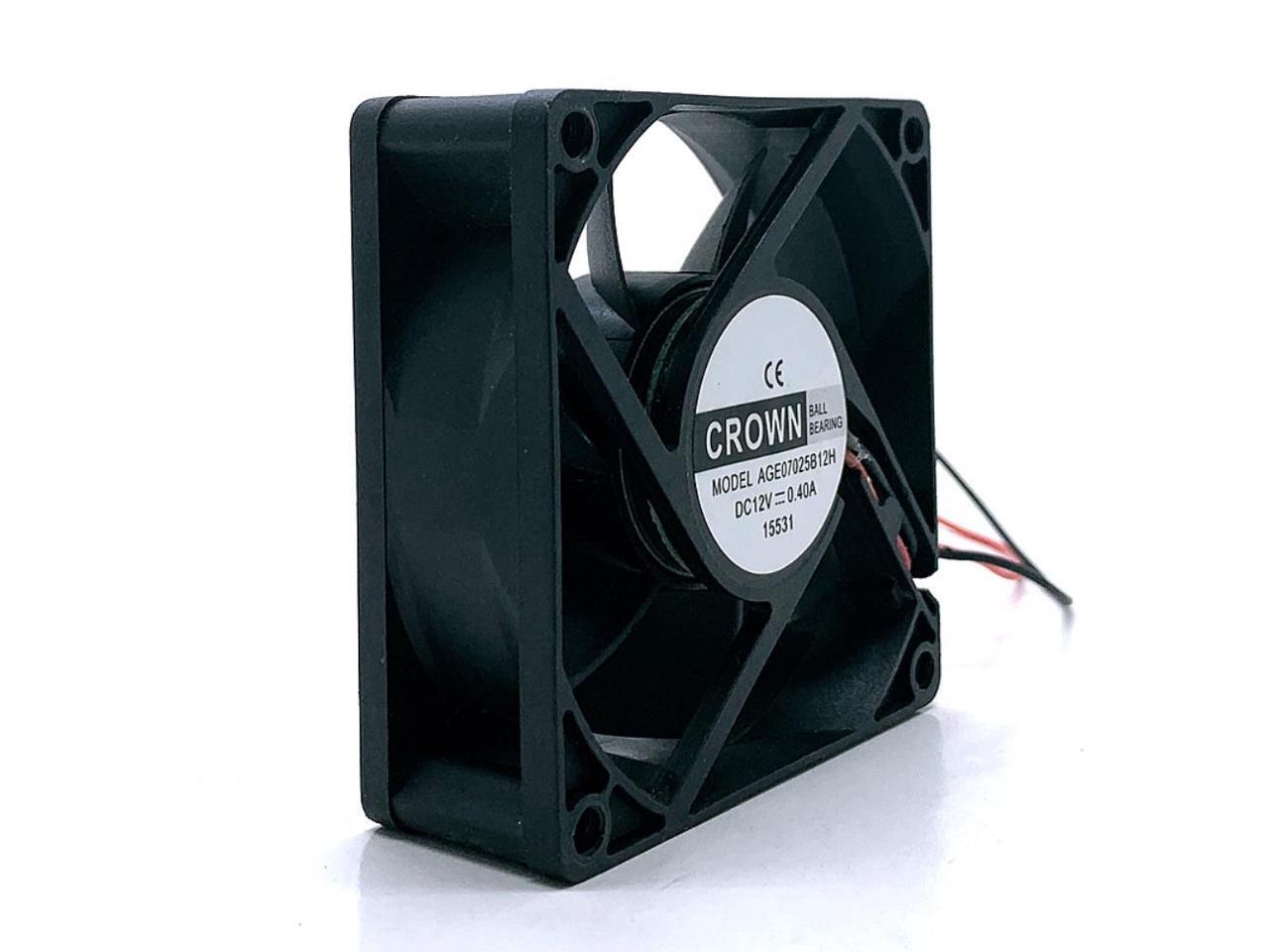 70mm 7cm Cooling Fan AGE07025B12H for CROWN 7025 DC 12V 70X70X25mm Dual ...