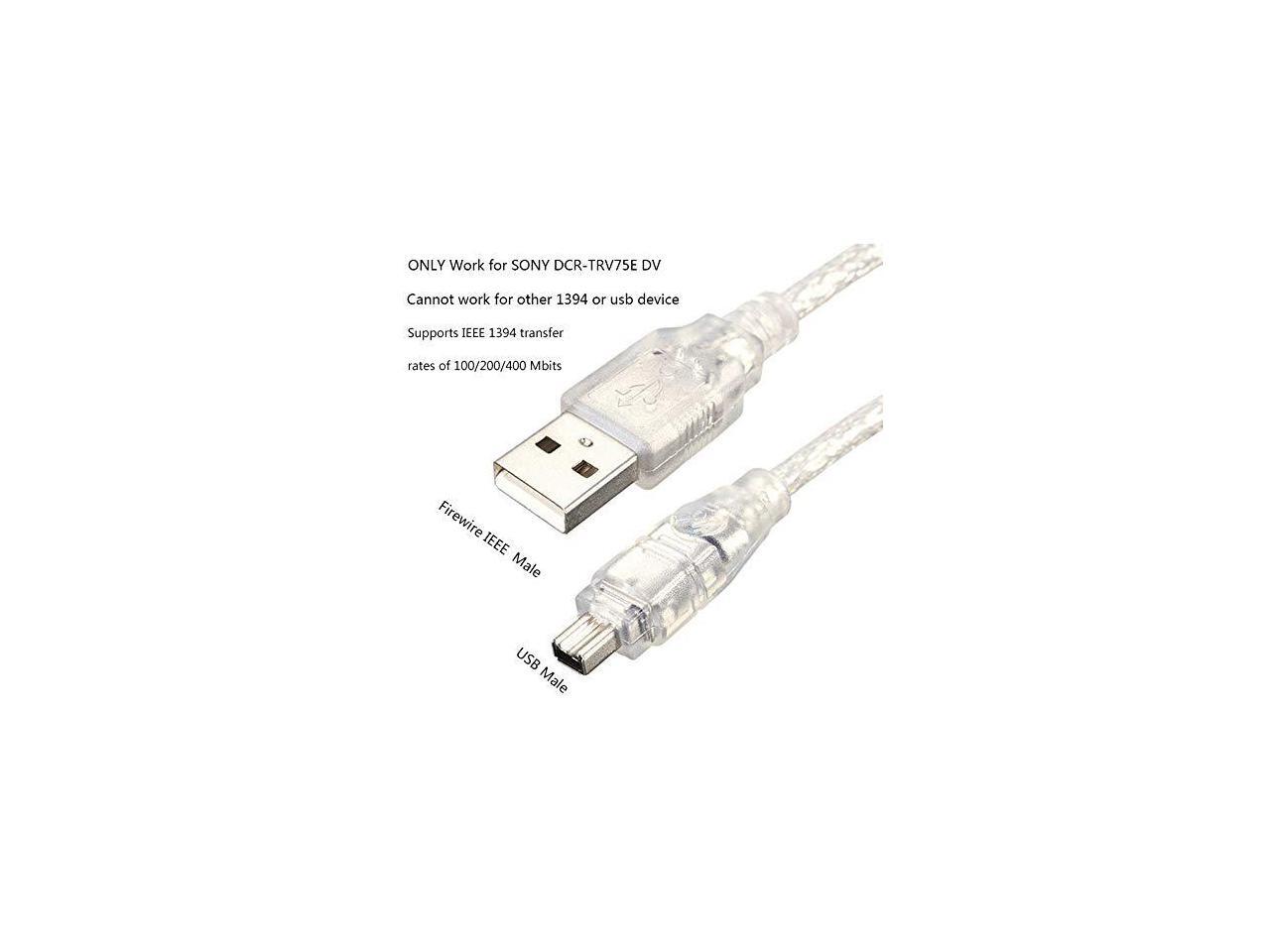 100cm USB Male to Firewire IEEE 1394 4Pin Male iLink Adapter Cord Cable ...
