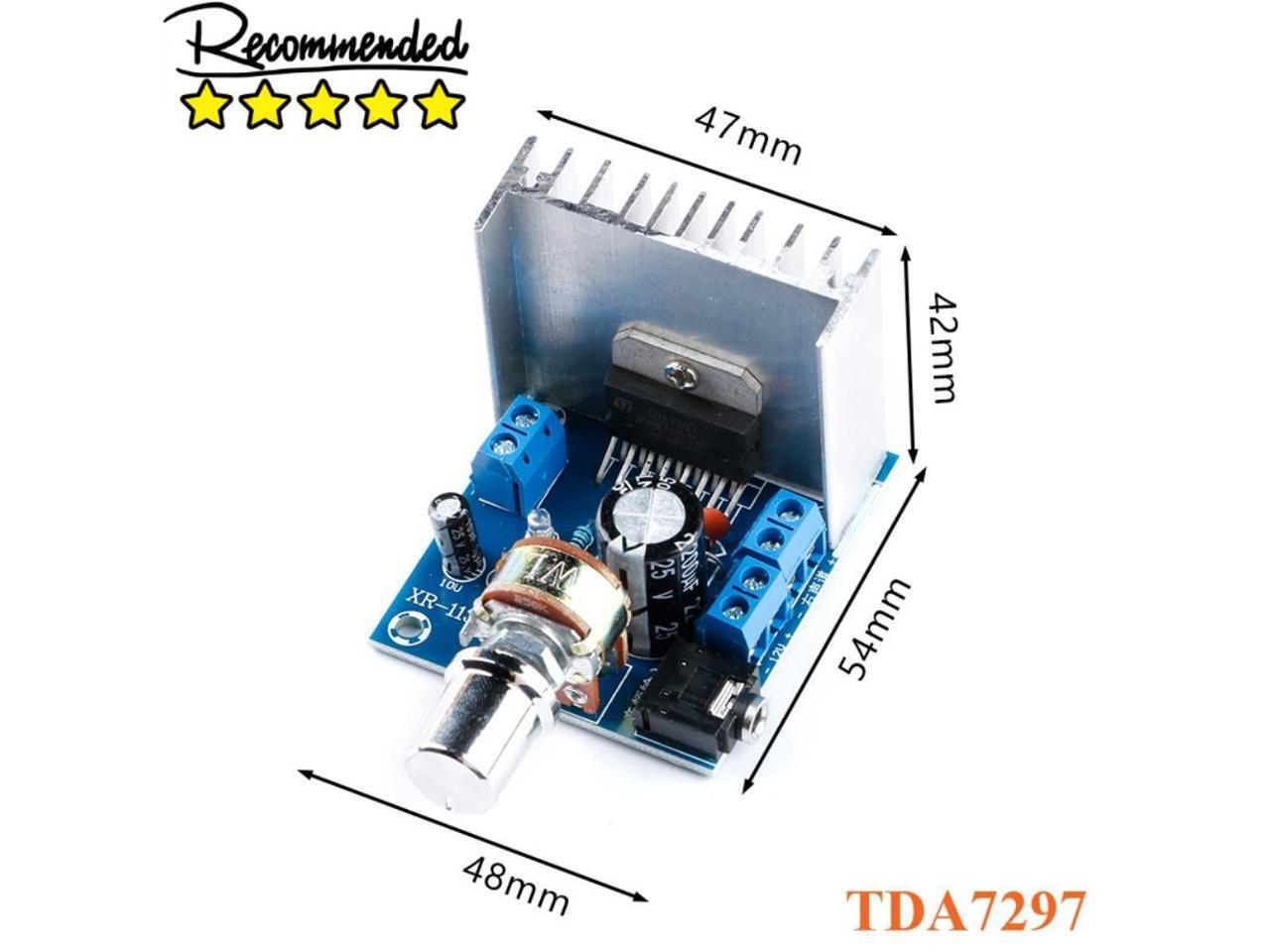 TDA7297 15W*2 Amplifier Board Module 9-15V AC DC Digital Audio Power ...