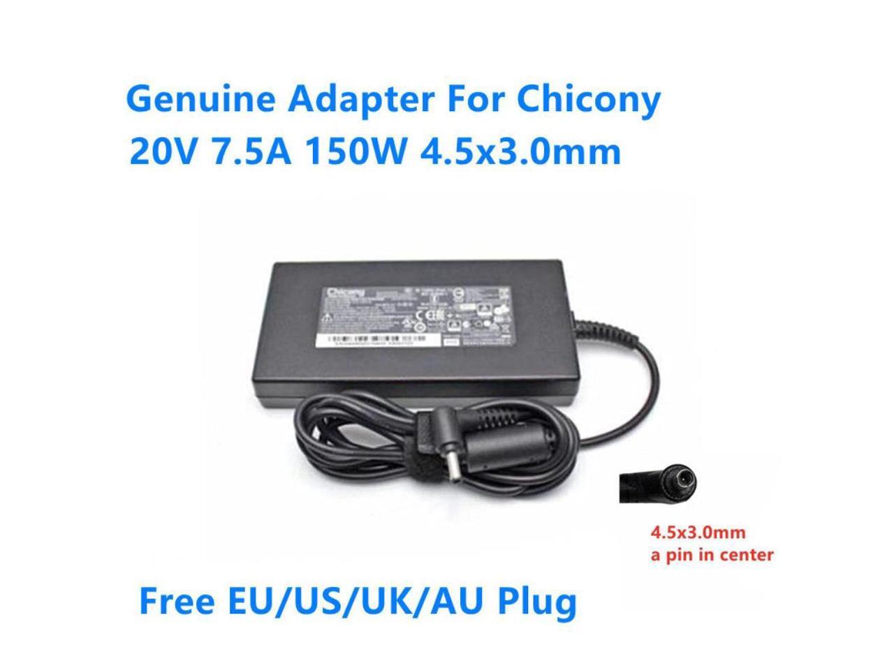 Chicony A18-150P1A 20V 7.5A 150W 4.5x3.0mm A150A039P Power Supply AC ...