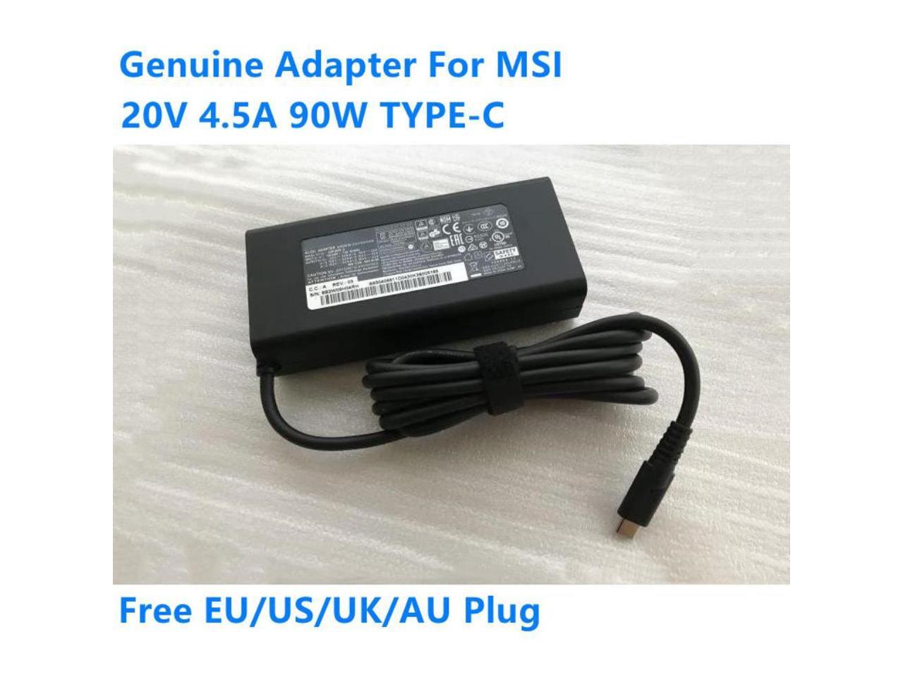 20V 4.5A 90W TYPE-C ADP-90FE D Power Supply AC Adapter For MSI 5V 3A 9V ...