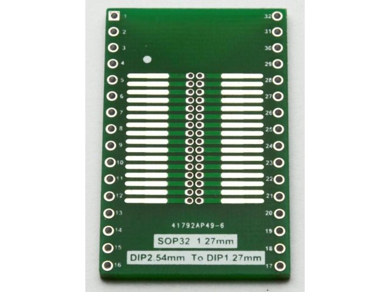 SOP32 turn DIP32 SOIC32 adapter plate width body converts seat DIP1.27 turn 2.54 - Newegg.com