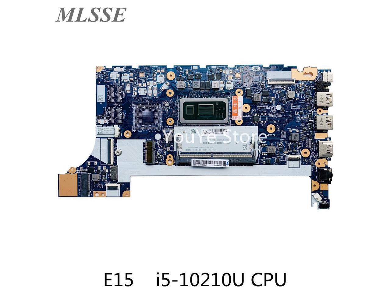 For Lenovo ThinkPad E15 20RD 20RE Laptop Motherboard NM-C421 With i5-10210U CPU UMA FRU ...