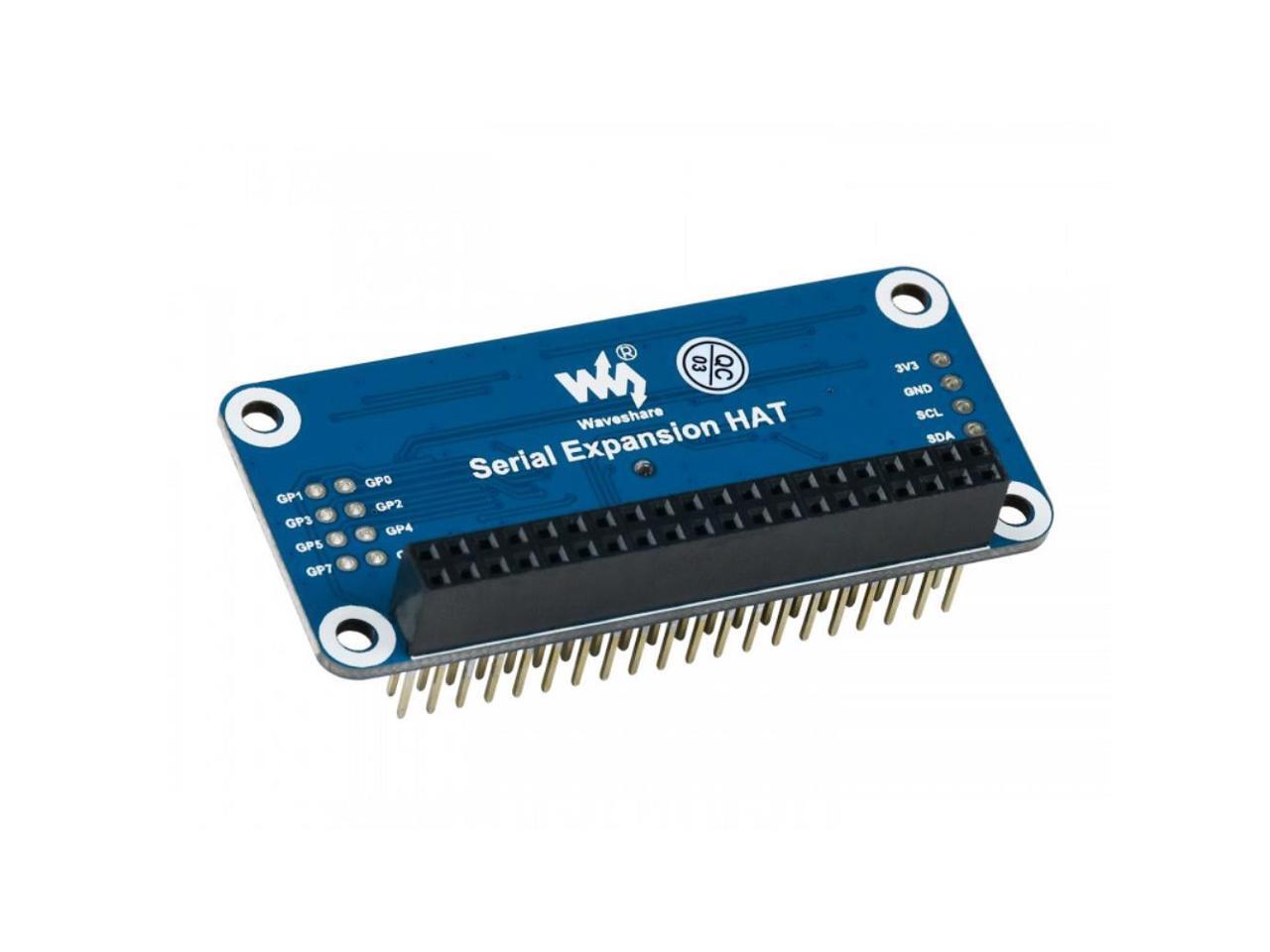 Serial Expansion HAT For Raspberry Pi,I2C,Provides 2-Ch UART And 8 ...