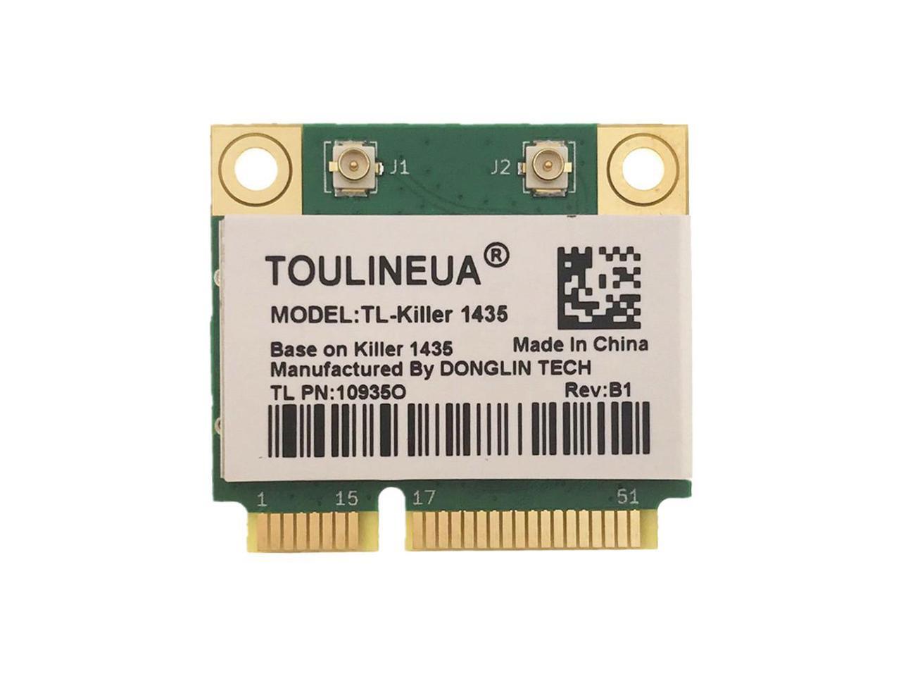 MINI PCI-E 867Mbps Killer 1435 WiFi Card 802.11ac Fit for Bluetooth 4.1 ...