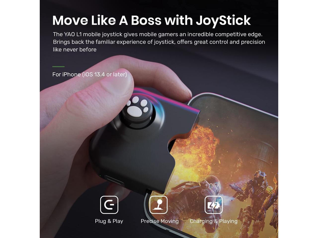 L1 PRO Mobile Game Controller Joystick for iPhone (iOS 13.4 or Later ...