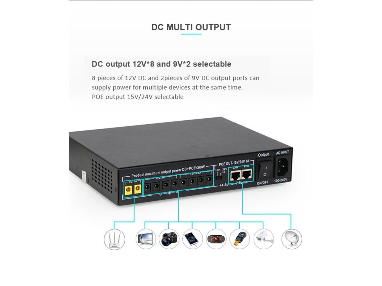 SKE Mini DC UPS POE 60W UPS Portable Battery Backup Uninterrupted Power ...