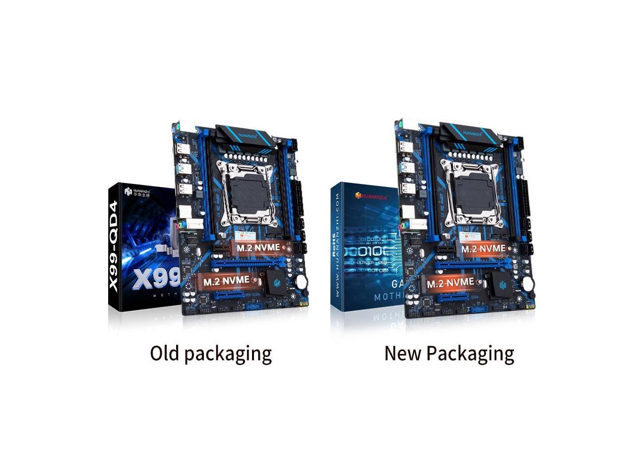 HUANANZHI X99 QD4 LGA 2011-3 XEON X99 Motherboard support Intel E5 V3 V4 All Series DDR4 RECC ...