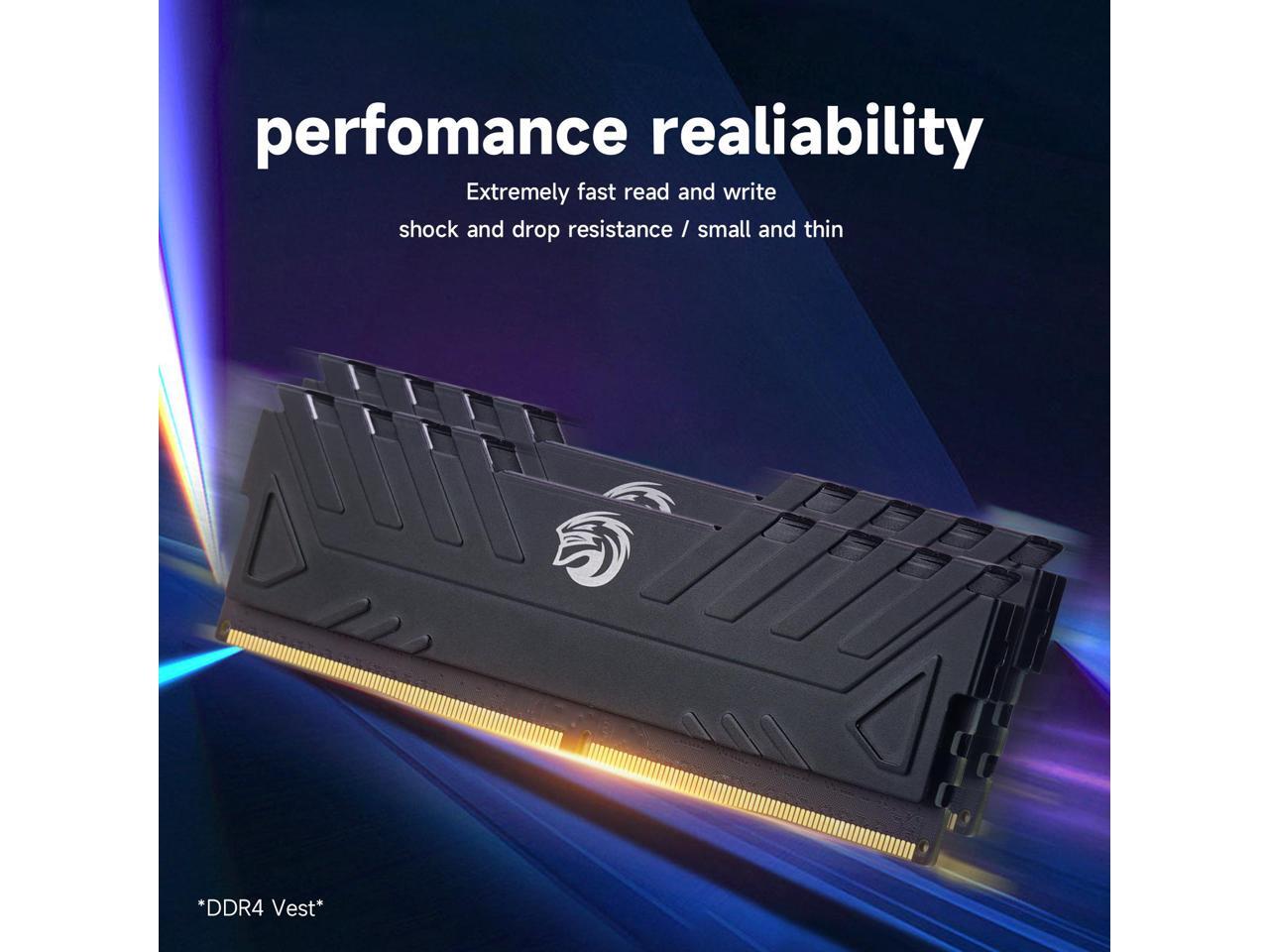 KingSpec DDR4 RAM 16GB Memory Module 3200 MHz 288-Pin UDIMM with ...