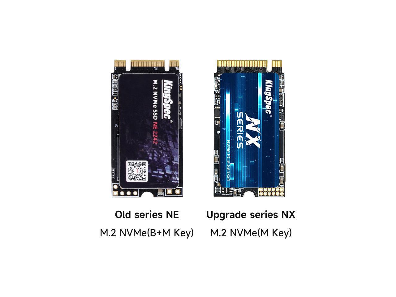 The KingSpec Solid State Drive NX Series 1 TB M.2 2242 PCIe 3.0 x 4 NVMe 1.3 SSD High ...