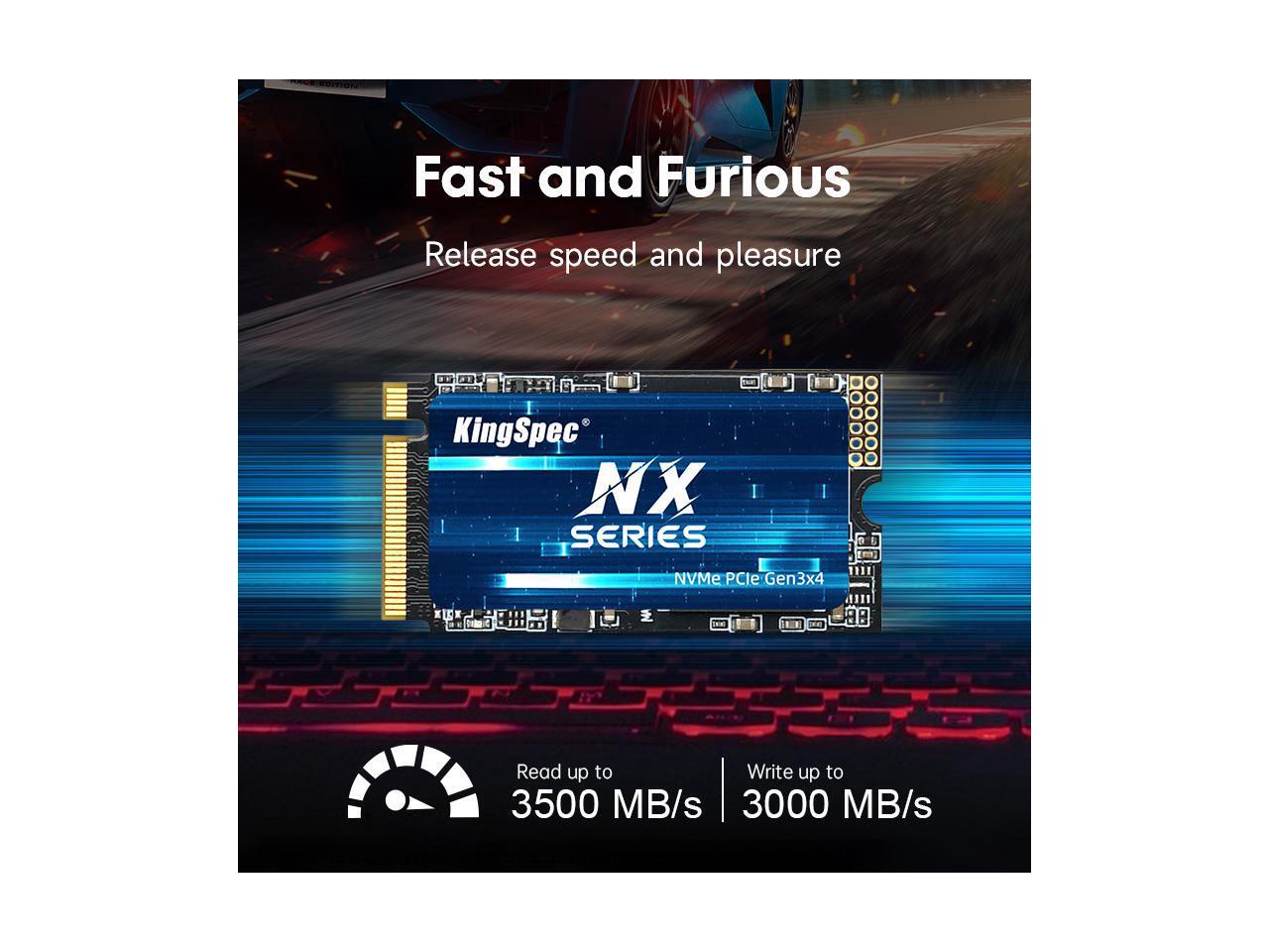 The KingSpec Solid State Drive NX Series 512 GB M.2 2242 PCIe 3.0 x 4 ...