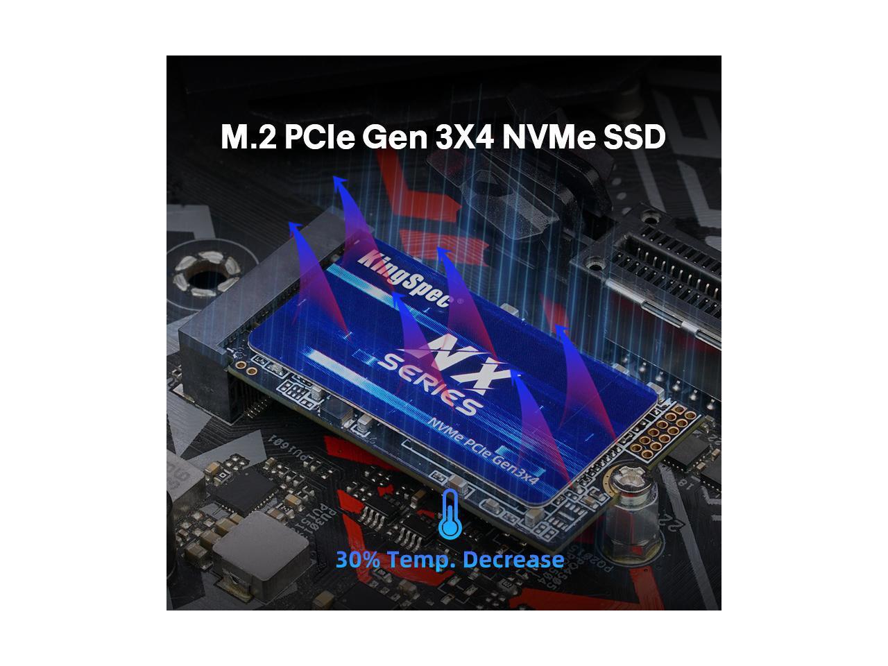 The KingSpec Solid State Drive NX Series 512 GB M.2 2242 PCIe 3.0 x 4 ...