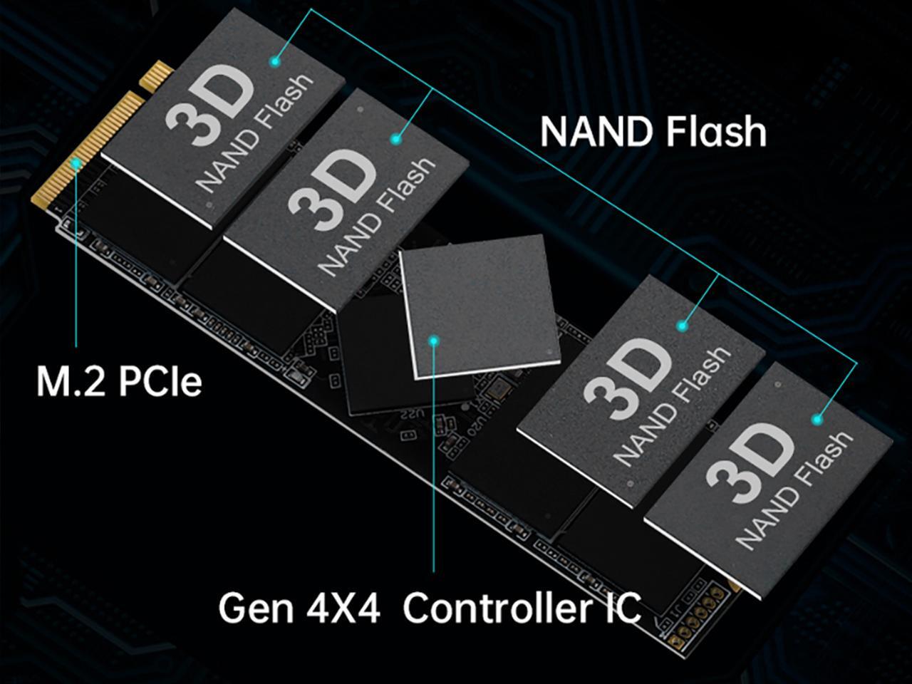 KingSpec SSD XG7000 PRO 1 TB Cache HD M.2 2280 PCIe Gen4 x4 NVMe 1.4 ...