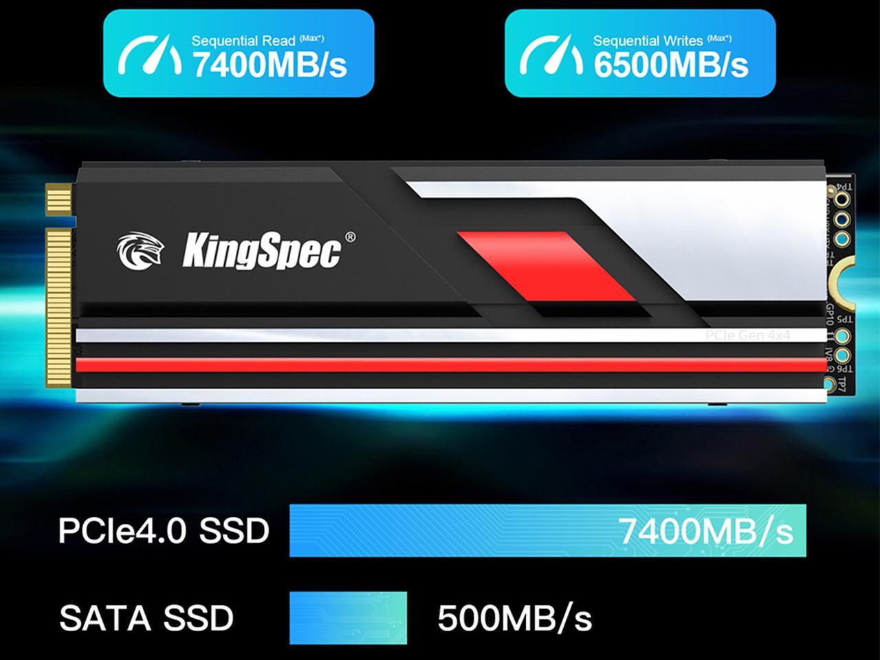 KingSpec SSD XG7000 PRO 2 TB Cache HD M.2 2280 PCIe Gen4 x4 NVMe 1.4 ...