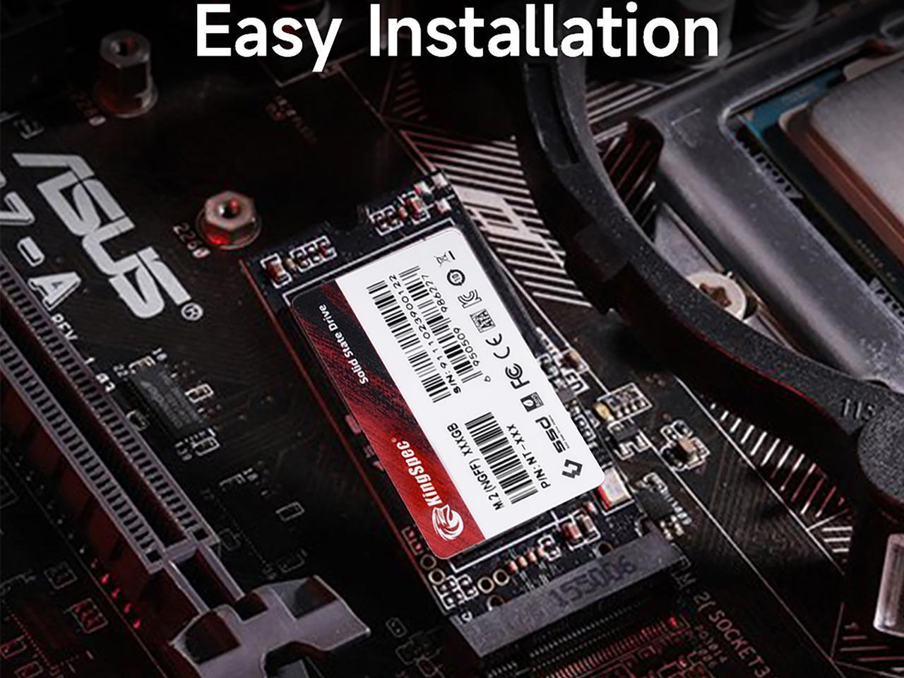 KingSpec M.2 SATA 2242 SSD Internal Solid State Drive 1TB ROM High ...