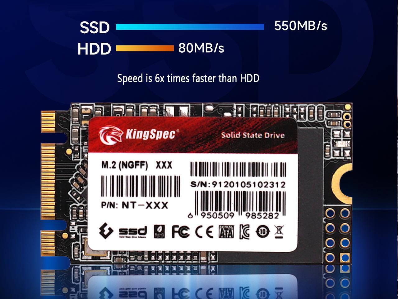 KingSpec M.2 SATA 2242 SSD Internal Solid State Drive 1TB ROM High ...