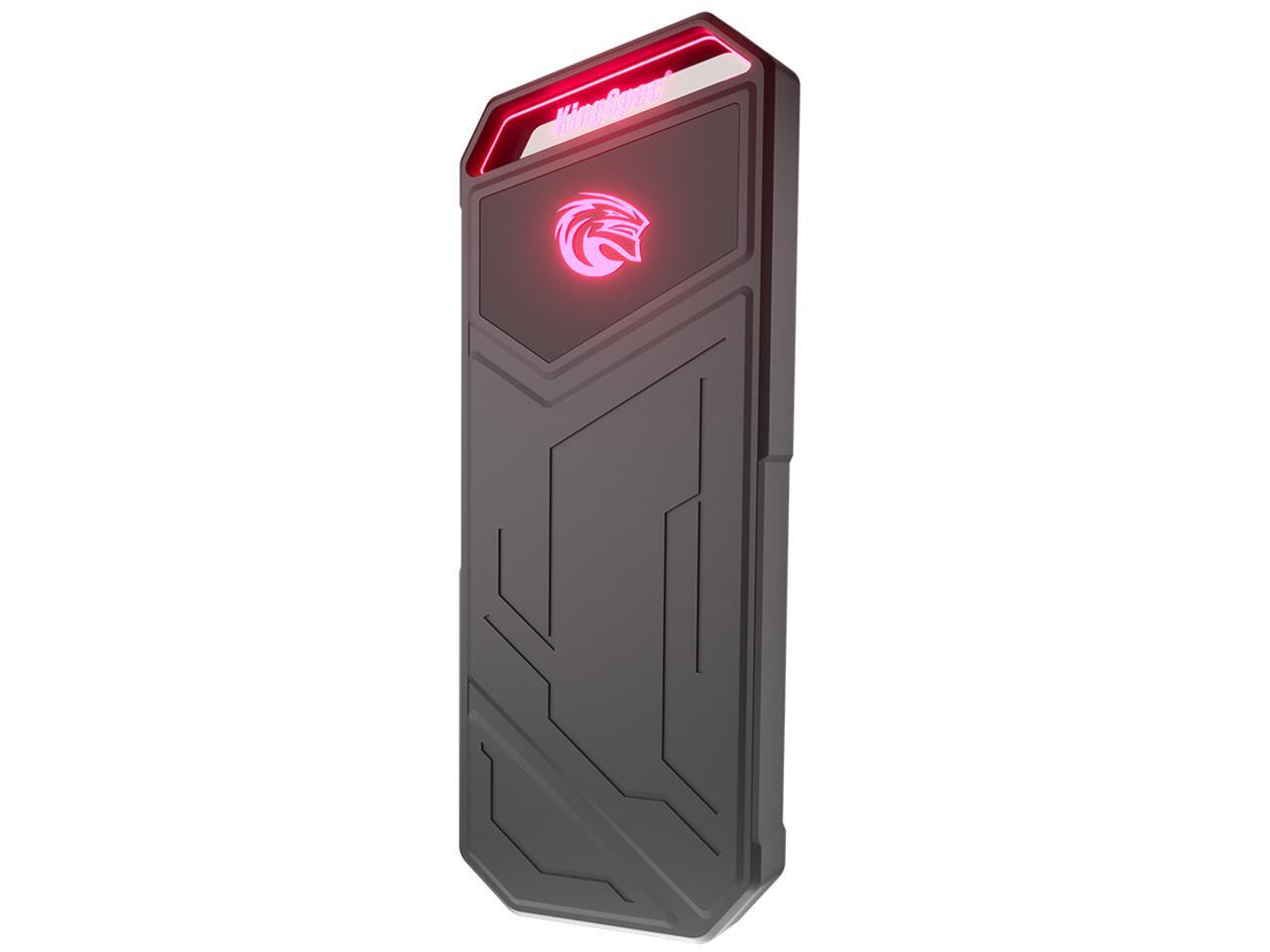KingSpec 512GB External SSD with RGB 20Gbps Up to 2000 MB/S Portable ...