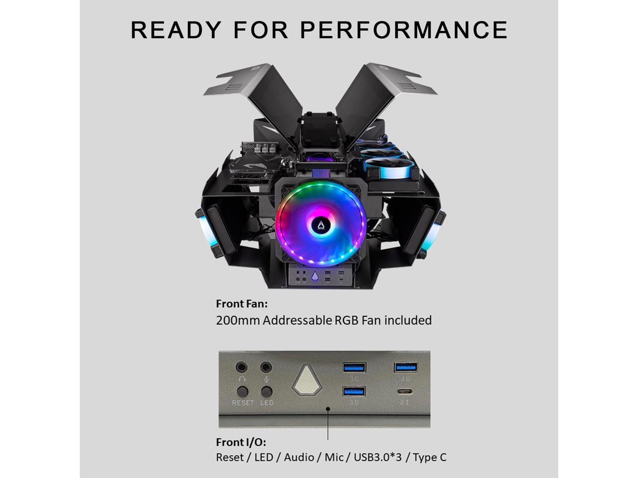 AZZA Overdrive 807 / Gaming / CNC ATX Case / Tempered Glass / Silver ...