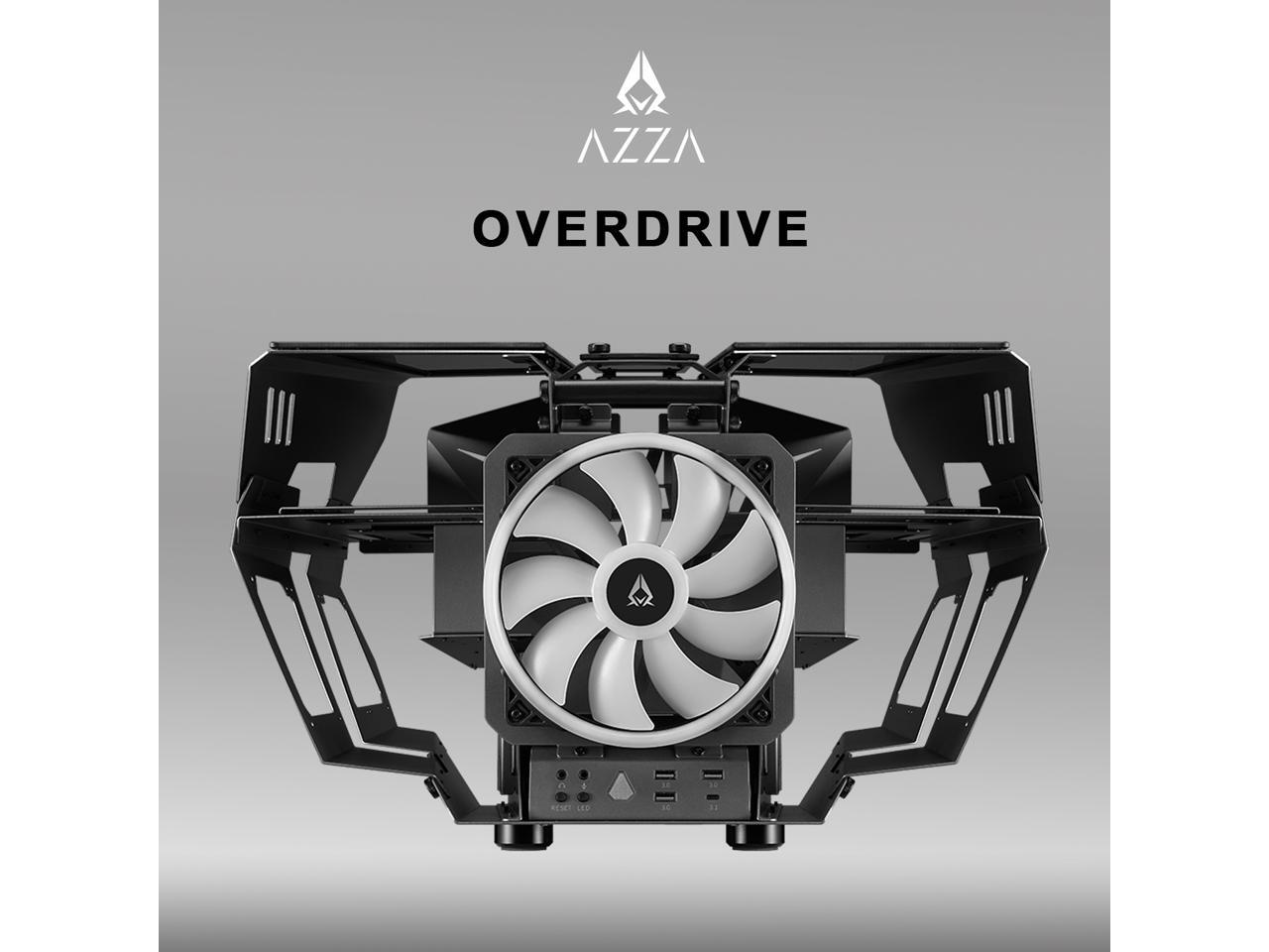 AZZA Overdrive 807 / Gaming / CNC ATX Case / Tempered Glass / Silver ...